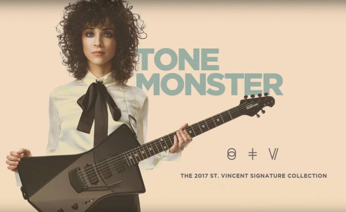 St. Vincent reveals her line of signature guitars, one is named after Bowie