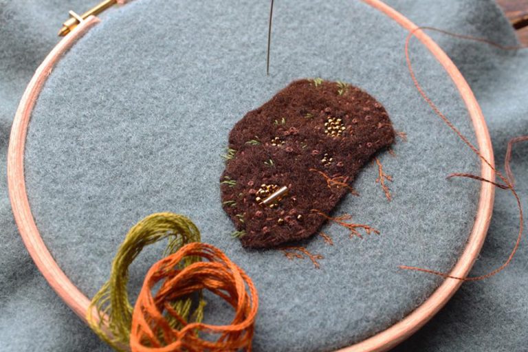 Unlike those in Australia, these embroidery spiders are far too precious