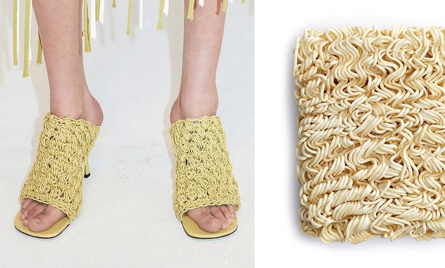 Instant noodles? Nope, it's the latest in Bottega Veneta footwear