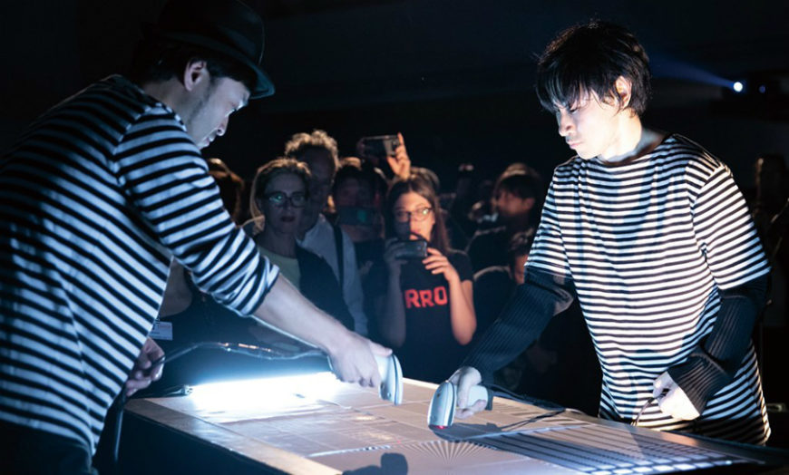 This artist creates instruments with old barcode scanners