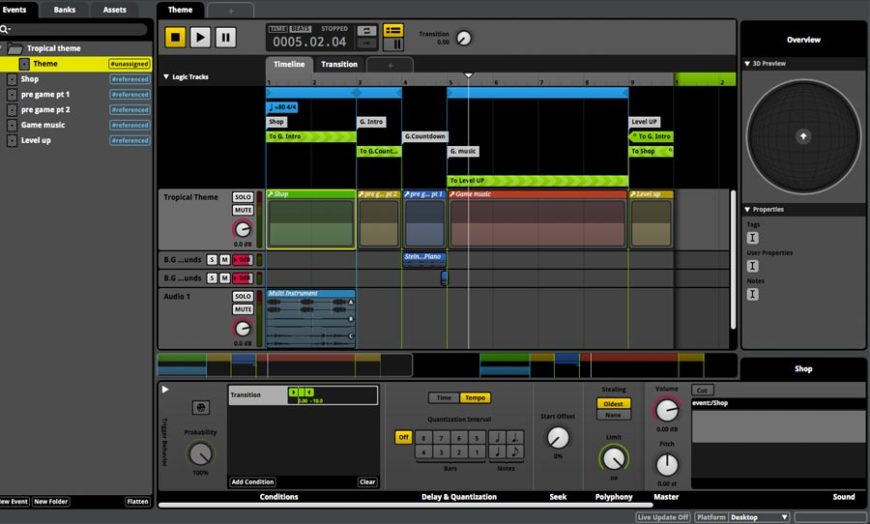 FMOD: the master of adaptive audio