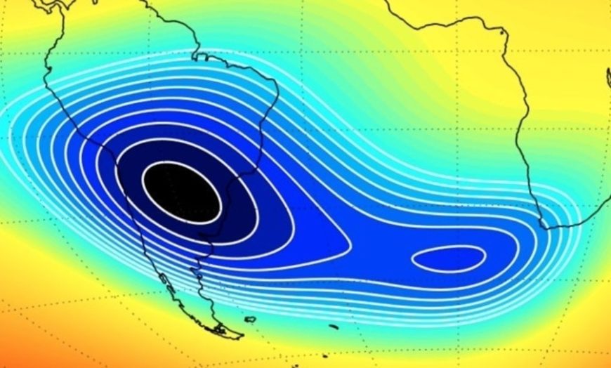 The mysterious anomaly weakening Earth's magnetic field is splitting in two
