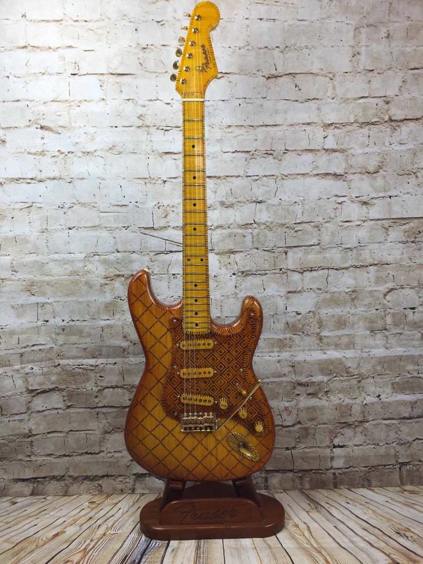 This Stratocaster Is Made Entirely Out Of Matchsticks