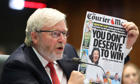 Kevin Rudd speaks at Australia's media diversity hearing: "Everyone’s ...