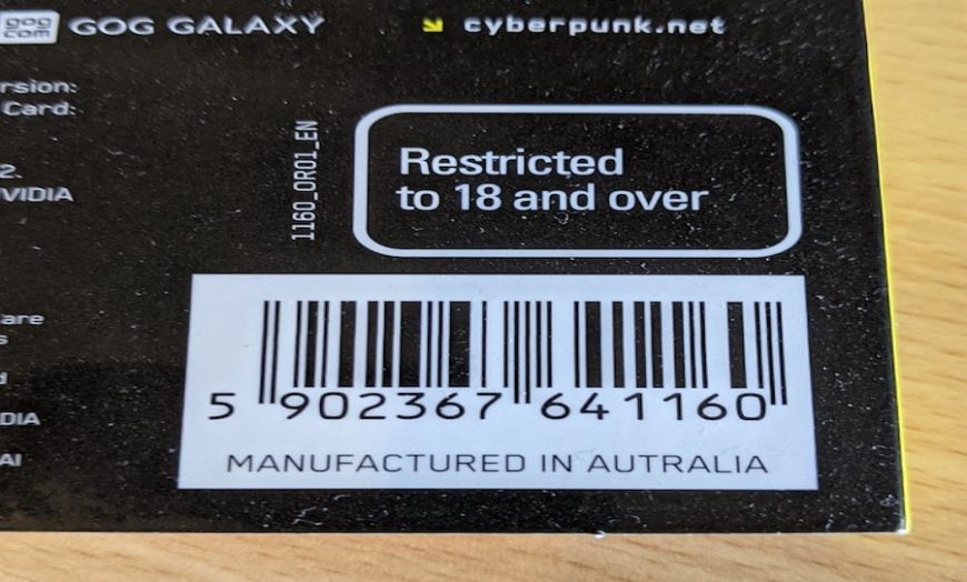 Australian hard copies of 'Cyberpunk 2077' have one hell of a typo