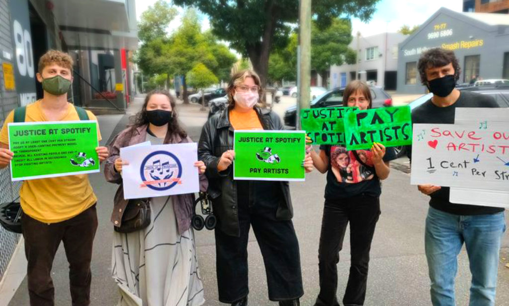 Protests have erupted over Spotify's controversial business model