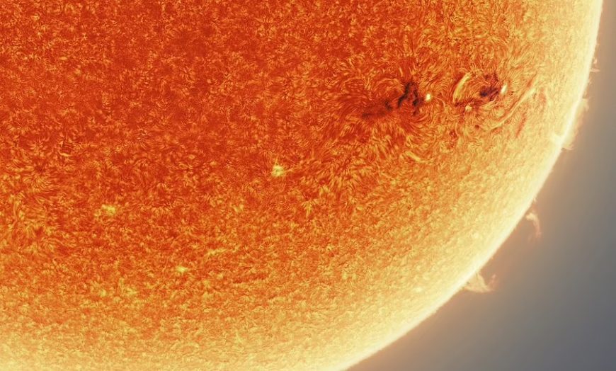 An astrophotographer has captured the clearest ever photo of the sun