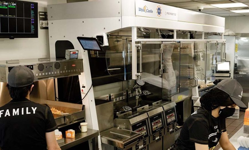 American fast-food chain, White Castle will hire 100 robots to flip burgers