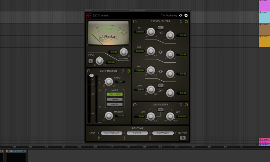 Harrison 32C Channel: a versatile remake of a classic channel-strip