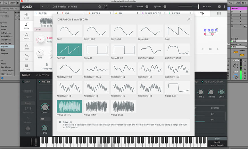 KORG Opsix Native: a powerful altered FM synth for your DAW