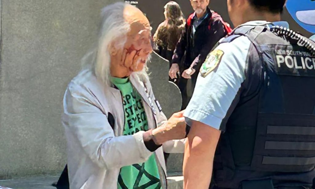 Sandwich-board activist Danny Lim in hospital after arrest