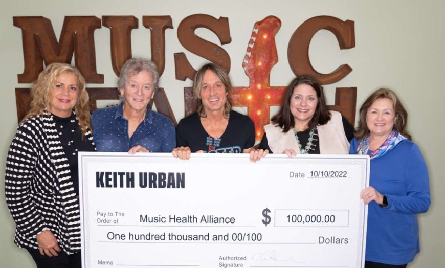 Keith Urban donates a whopping $200k to charities in Nashville
