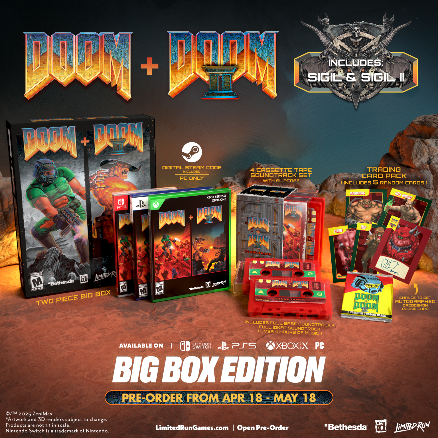 DOOM + DOOM II are back on your shelf – and it smells like 1995 in here