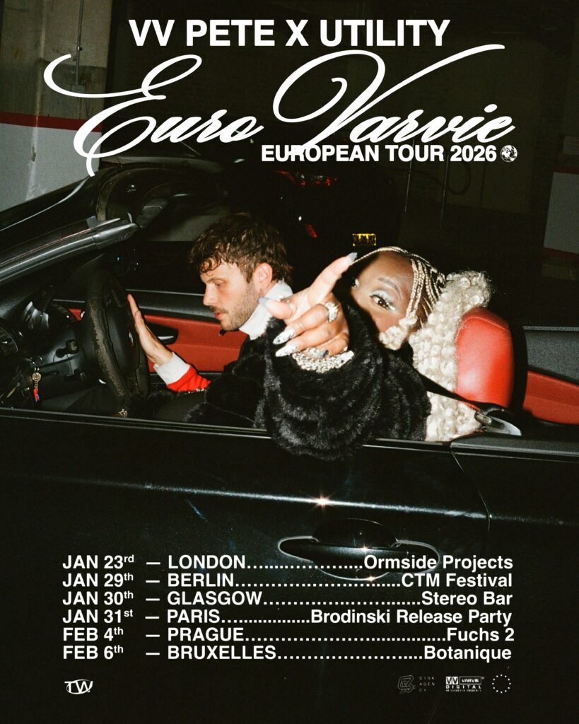 Vv Pete X UTILITY announce debut EURO VARVIE tour