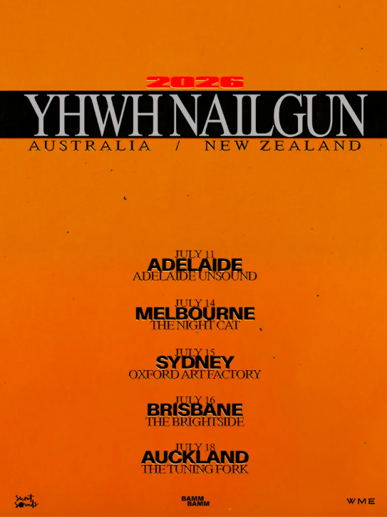 YHWH Nailgun announce 11-minute new album Magazine and Australian tour ...